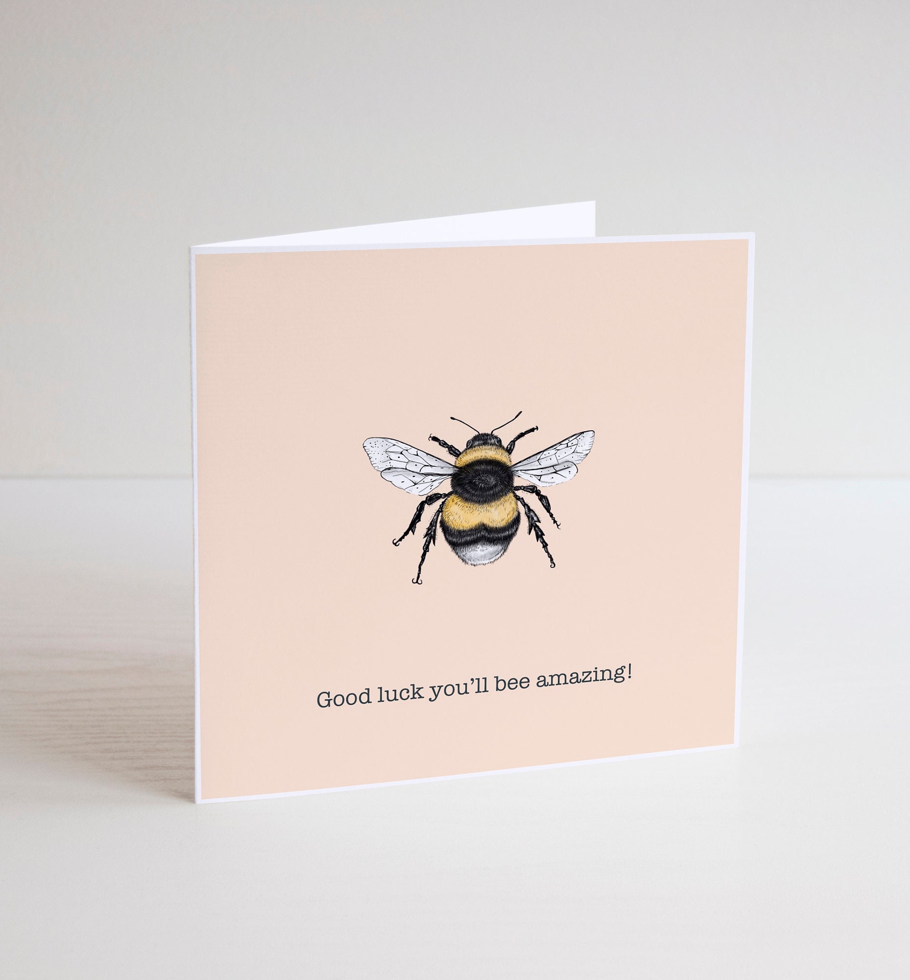 Good Luck You'll Bee Amazing Card Greeting Card Good | Etsy
