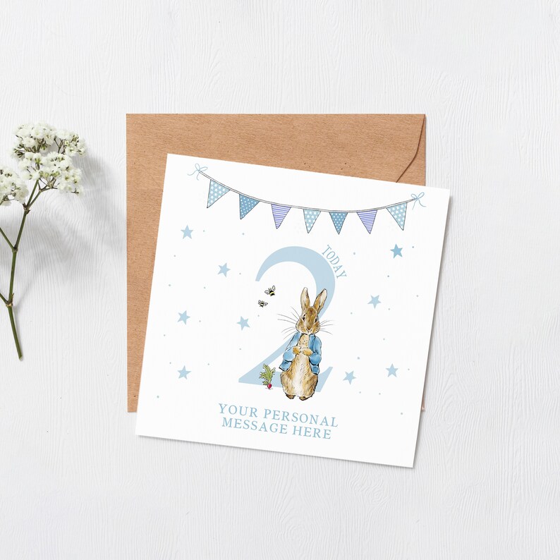 Personalised Peter Rabbit Birthday Card - Greeting Card - Happy ...