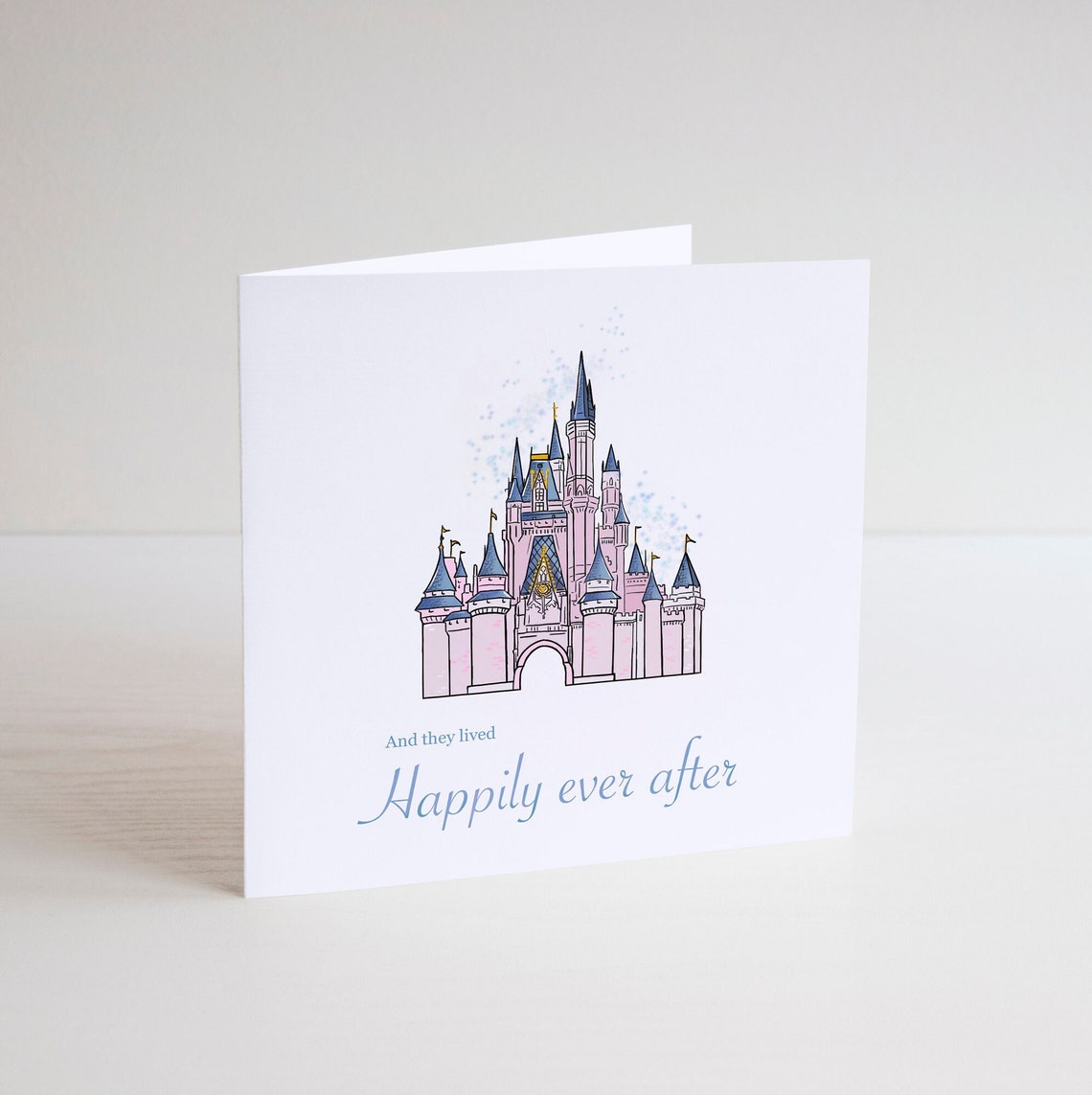 Disney Castle Card Greeting Card Happy Anniversary - Etsy