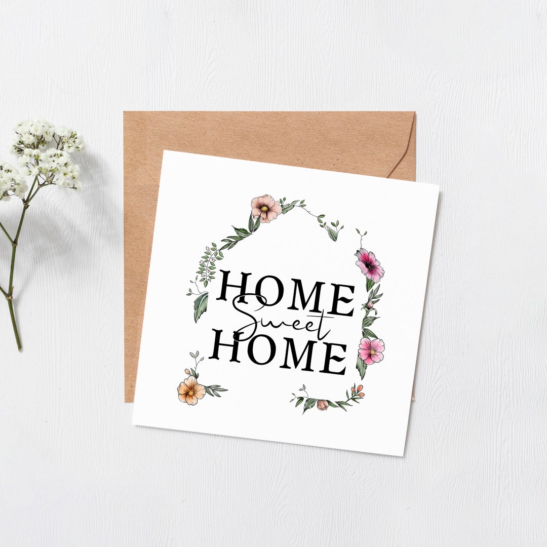 Home Sweet Home Card - New House Card - Moving House Gifts - Welcome ...