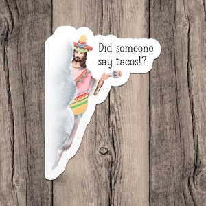 Taco Jesus Sticker, Jesus Peeking Sticker, Funny Jesus Stickers for ...