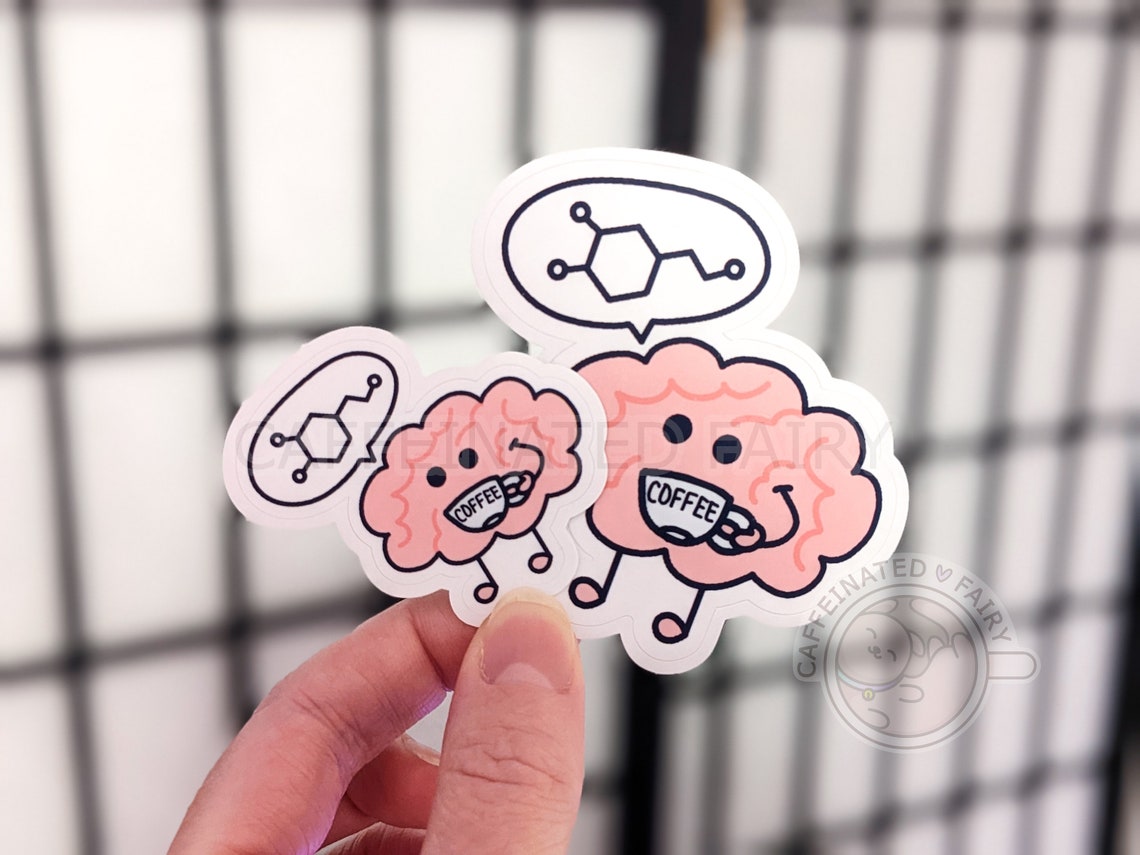 Brain Sticker for Laptop, ADHD Sticker for Tumbler, Neurodivergent ...