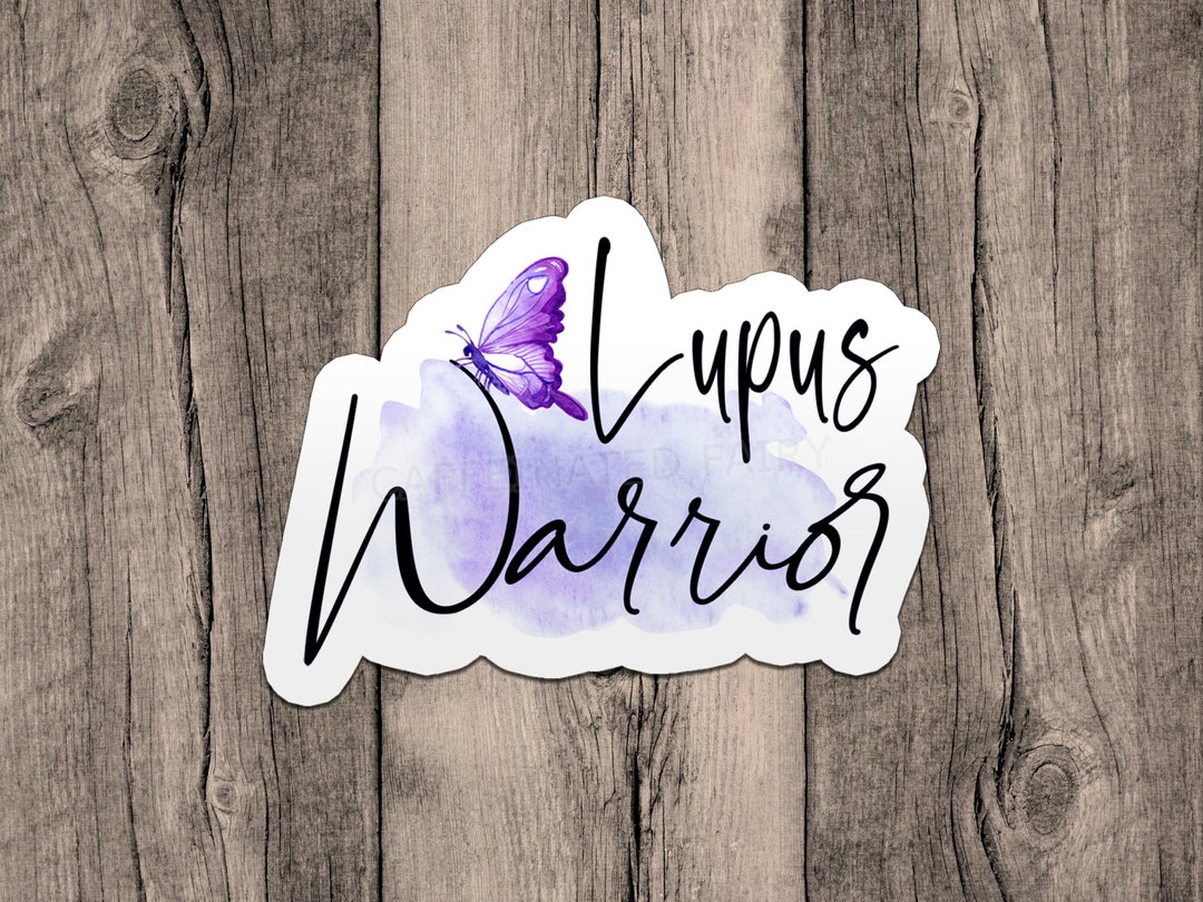 Lupus Warrior Sticker for Water Bottle Lupus Sticker Lupus - Etsy