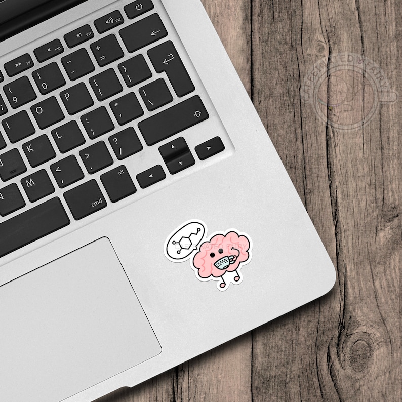 Brain Sticker for Laptop, ADHD Sticker for Tumbler, Neurodivergent ...