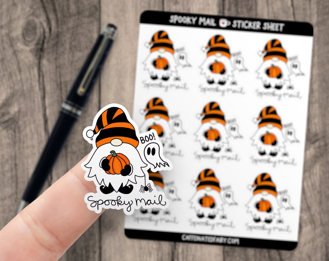 Spooky Mail Stickers, Spooky Sticker Pack, Halloween Packaging Stickers ...