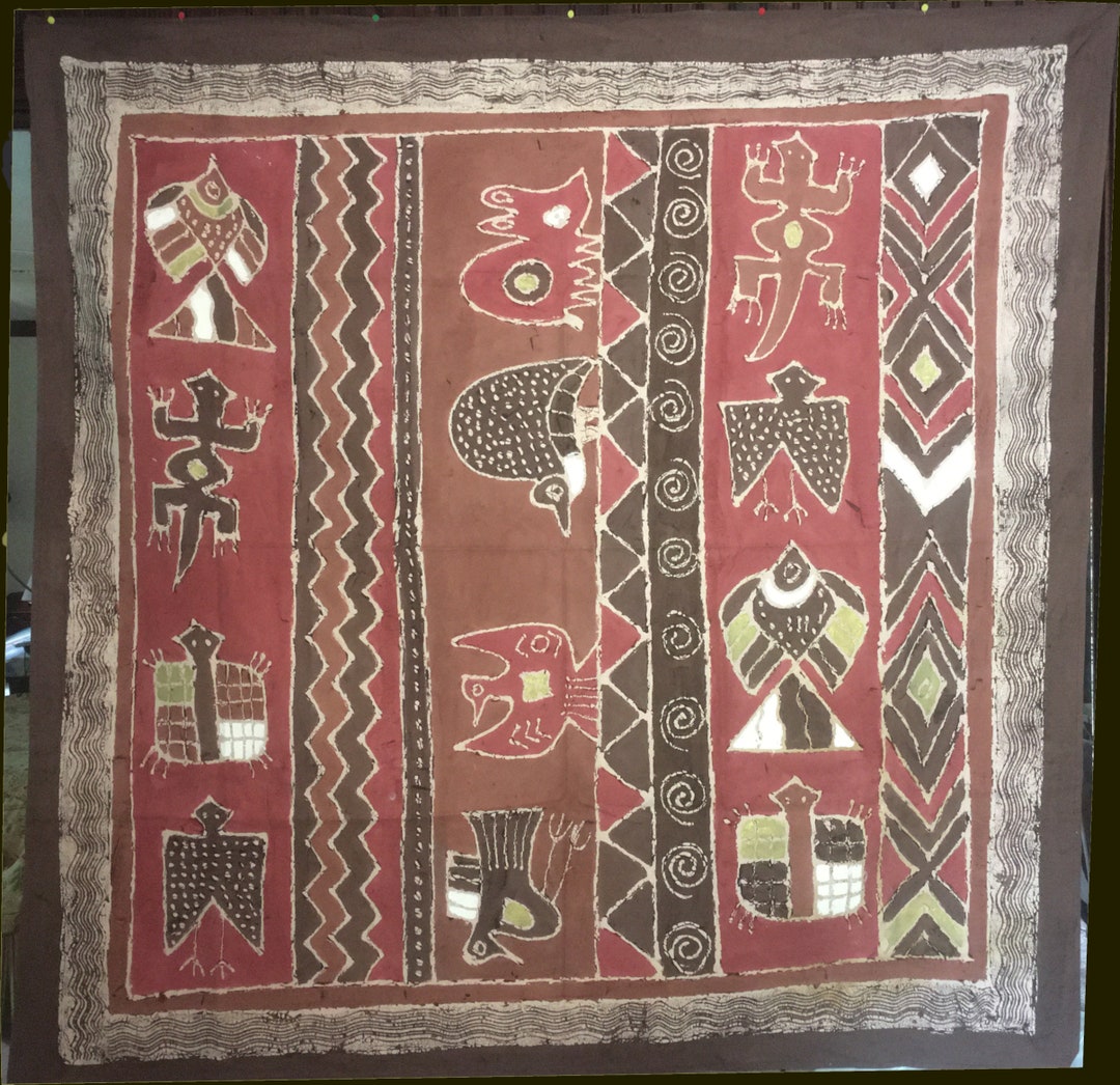 African Picture Batik Cloth Pmc1028, Animal Print, Zimbabwe - Etsy