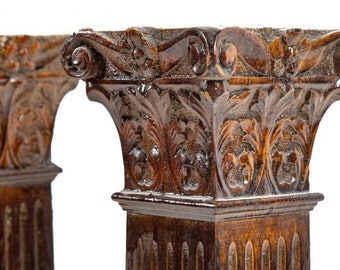Carved Wood Columns - Etsy