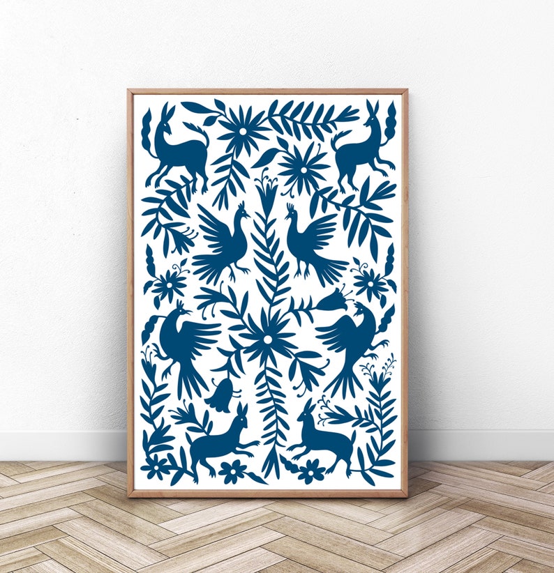 Mexican Print/24x36/otomi Mexico/mexican Folk Art/otomi | Etsy