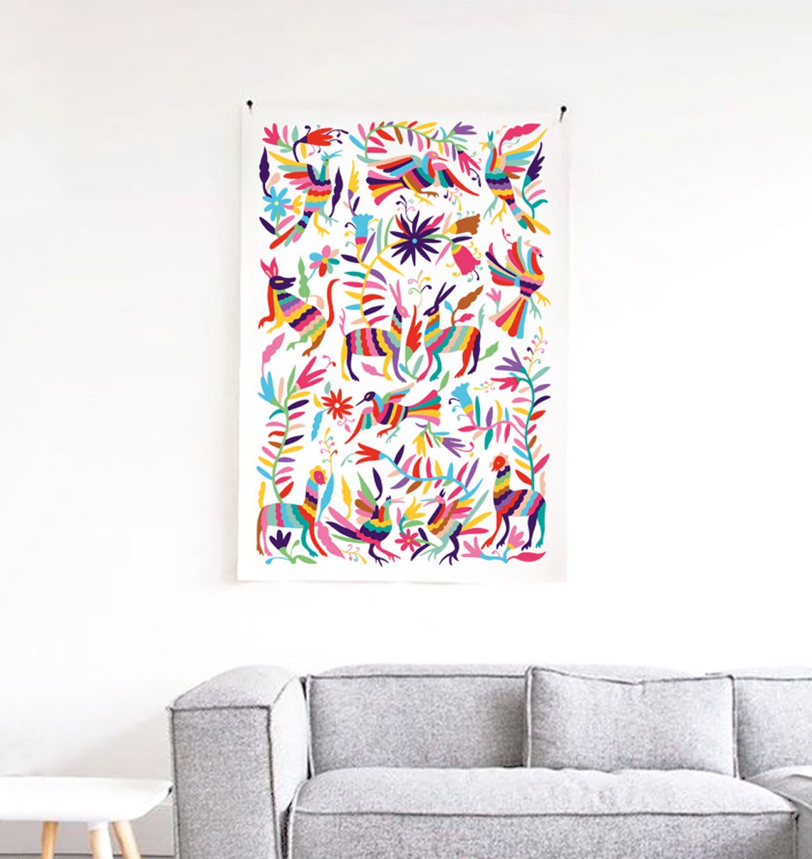 Large Wall Art/otomi Mexico/otomi Hanging/mexican Folk - Etsy