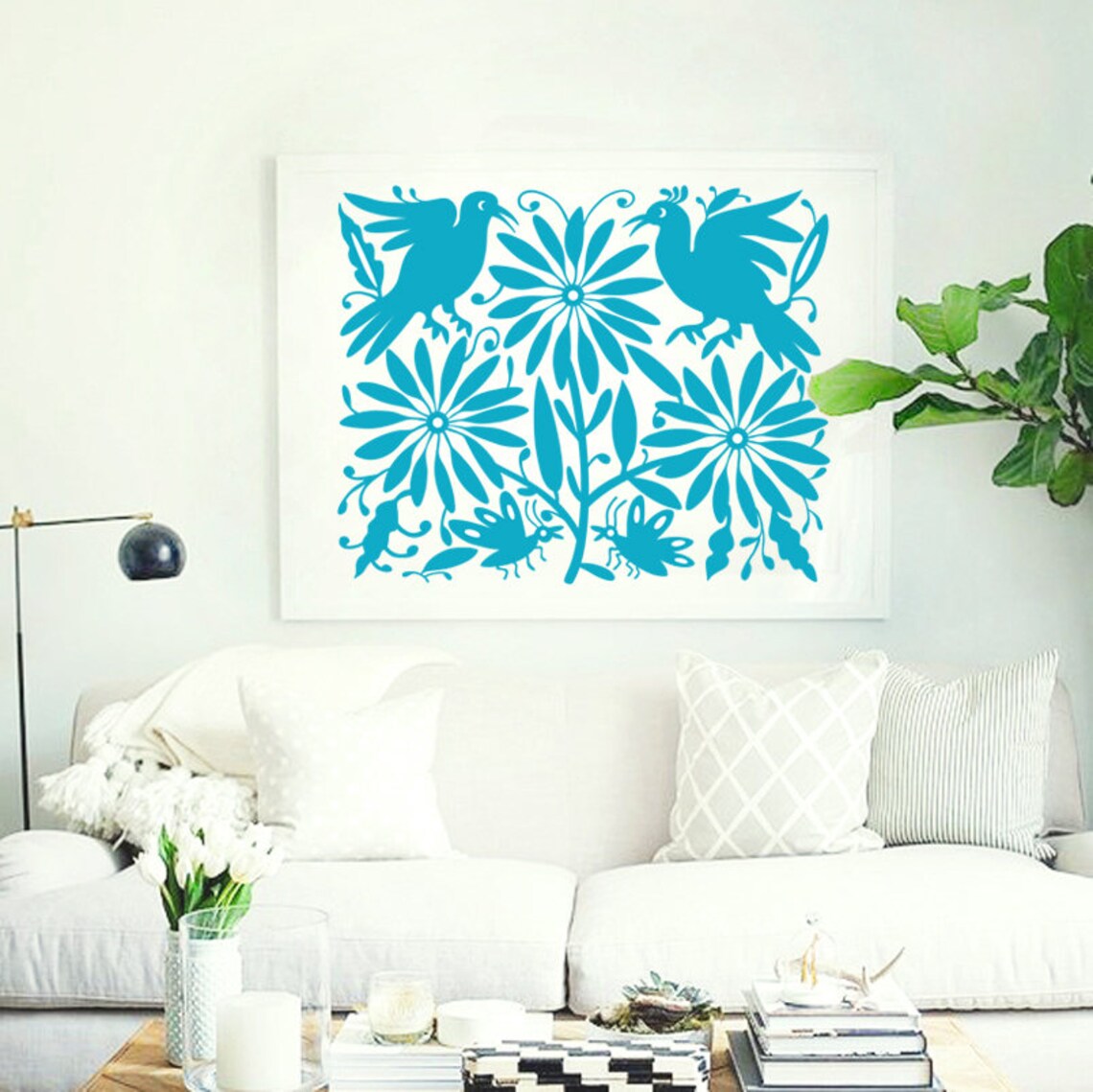 Large Otomi Print: Mexican Folk Art Wall Decor (digital Download) - Etsy