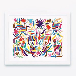 Wall Hanging, Mexico Otomi, Big Size Print, Wall Art Prints, Home Decor ...