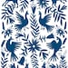 Set of Two Prints/otomi Mexico/mexico Print/navy Blue Wall Art/otomi ...