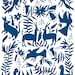 Set of Two Prints/otomi Mexico/mexico Print/navy Blue Wall Art/otomi ...