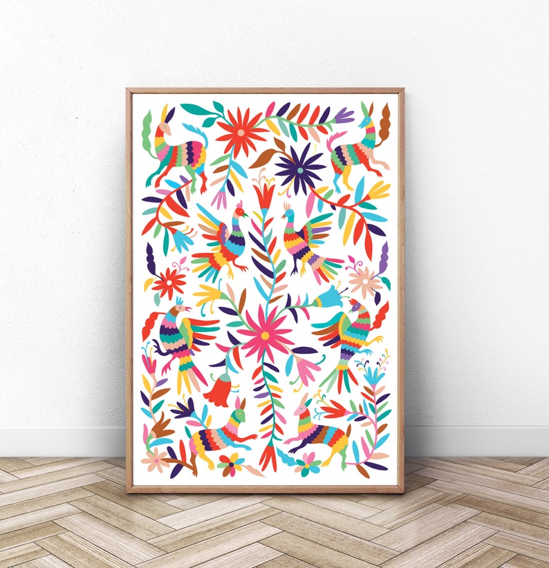 Large Wall Art/otomi Mexico/otomi Hanging/mexican Folk | Etsy