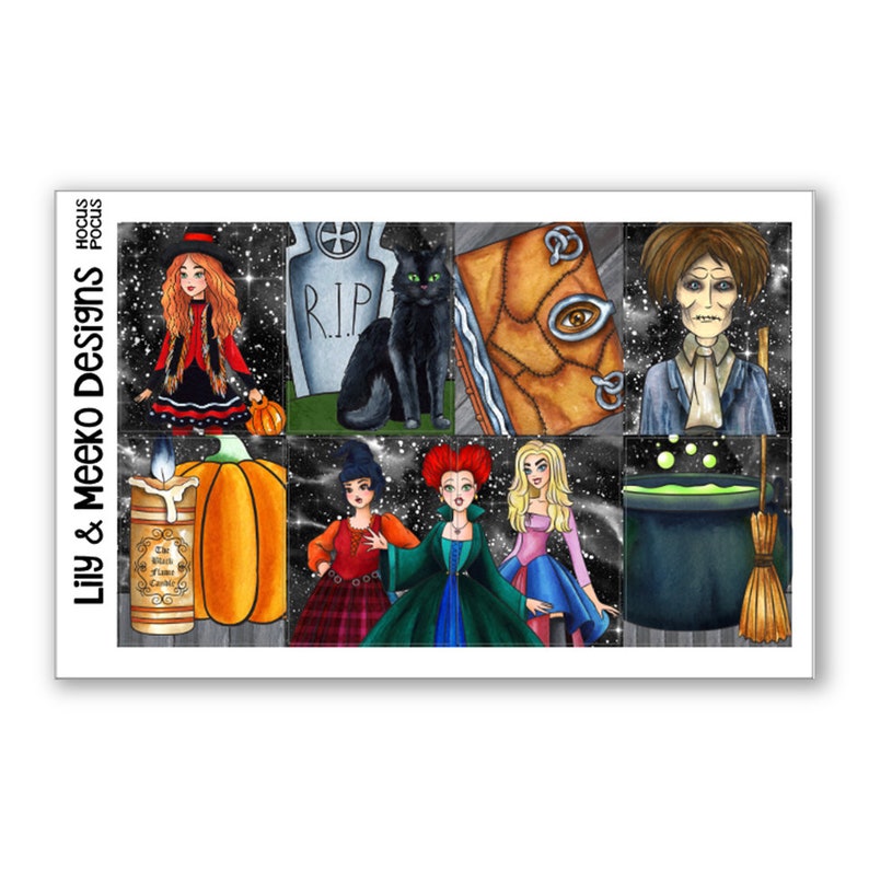 Hocus Pocus | Planner Sticker Kit | Vertical Happy Planner Michaels ...