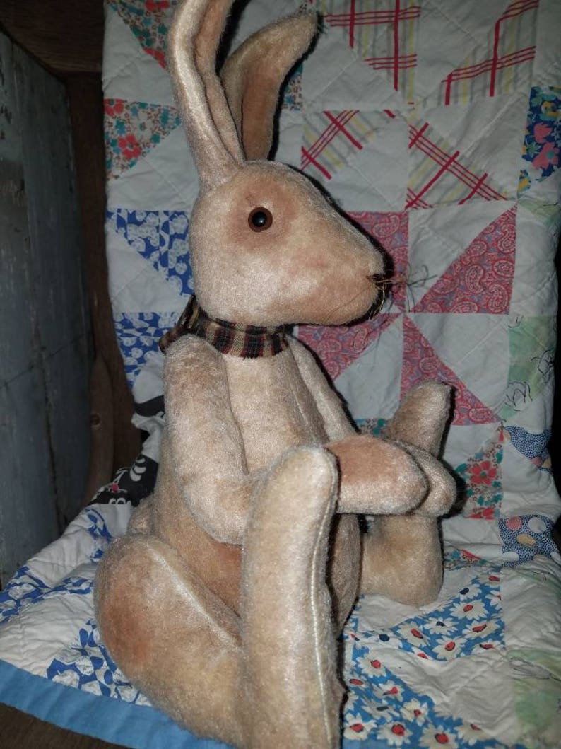 Plush Fur Primitive Bunny - Etsy