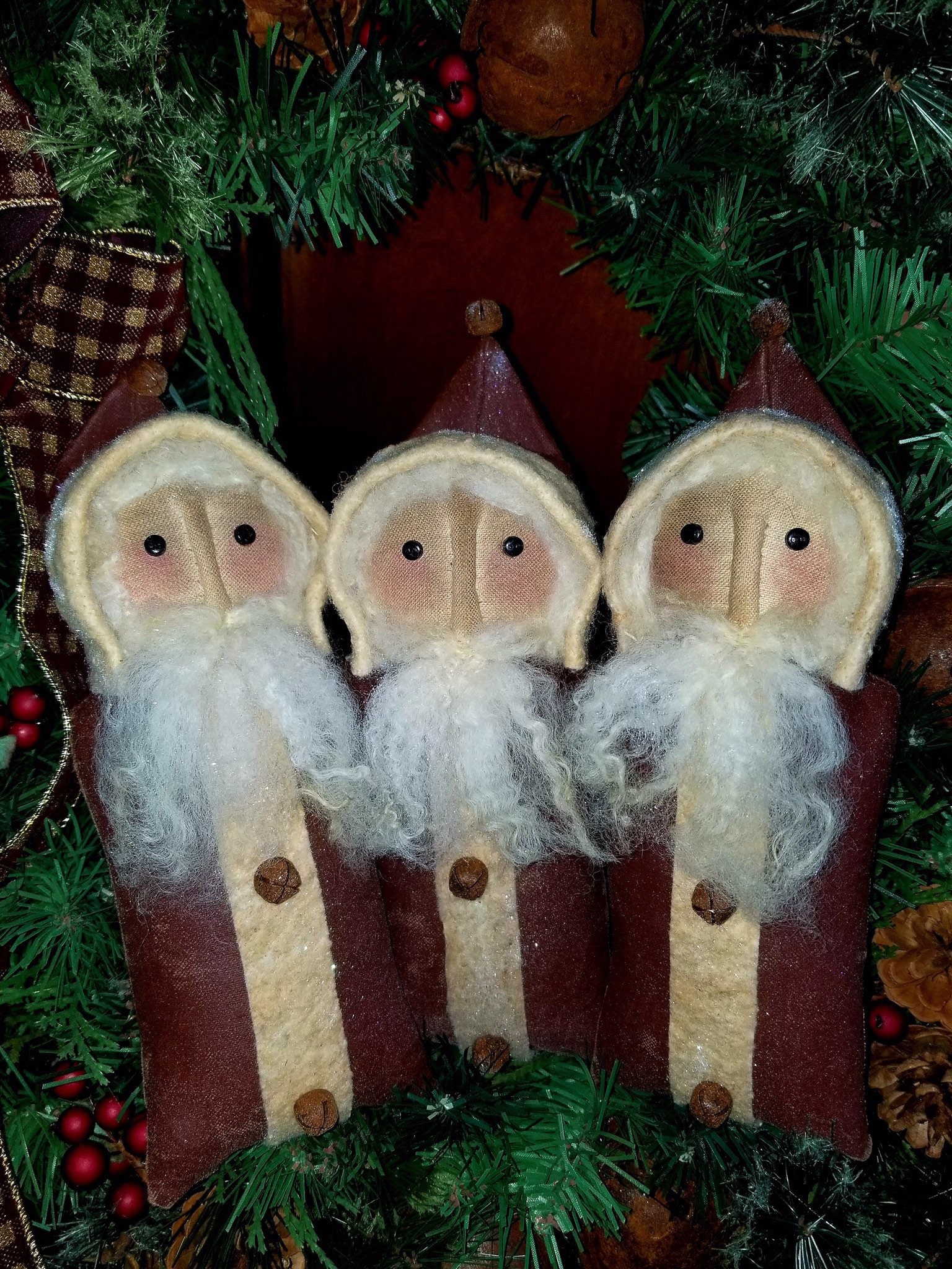 Santa Stump Ornament - Etsy