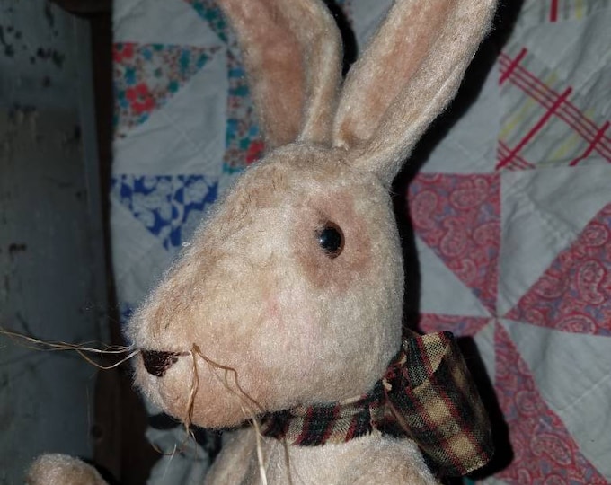 Plush Fur Primitive Bunny - Etsy