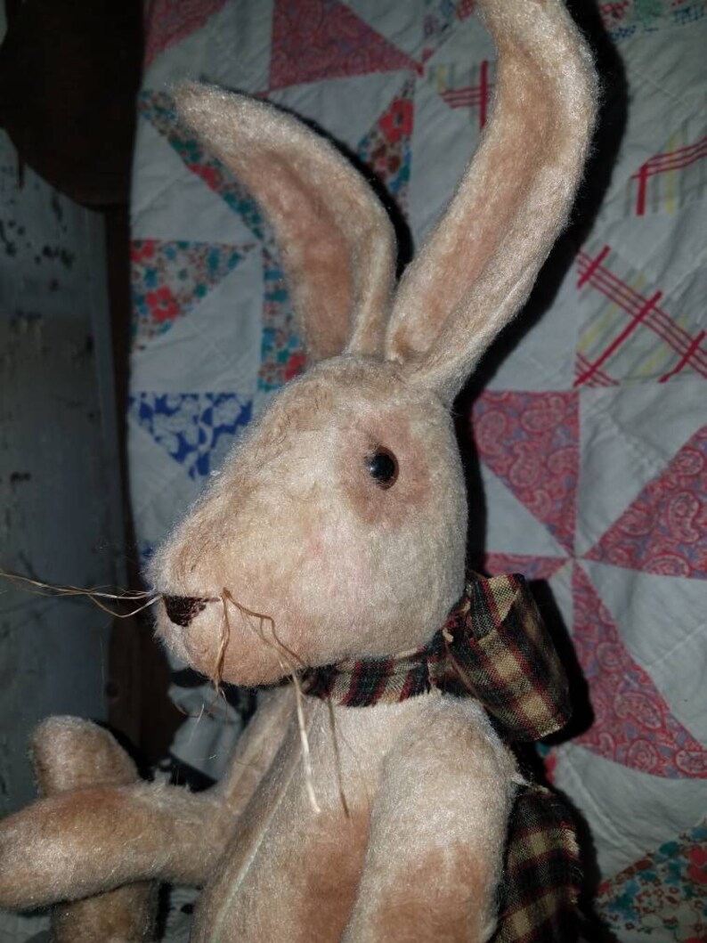 Plush Fur Primitive Bunny - Etsy