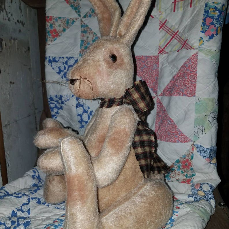 Plush Fur Primitive Bunny - Etsy
