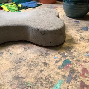 Handmade Concrete Dog Bone Stepping Stone for Mosaic Crafting - Etsy