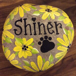 Large River Rock, Hand Painted, Personalized , Custom Made Stone, Pet's ...