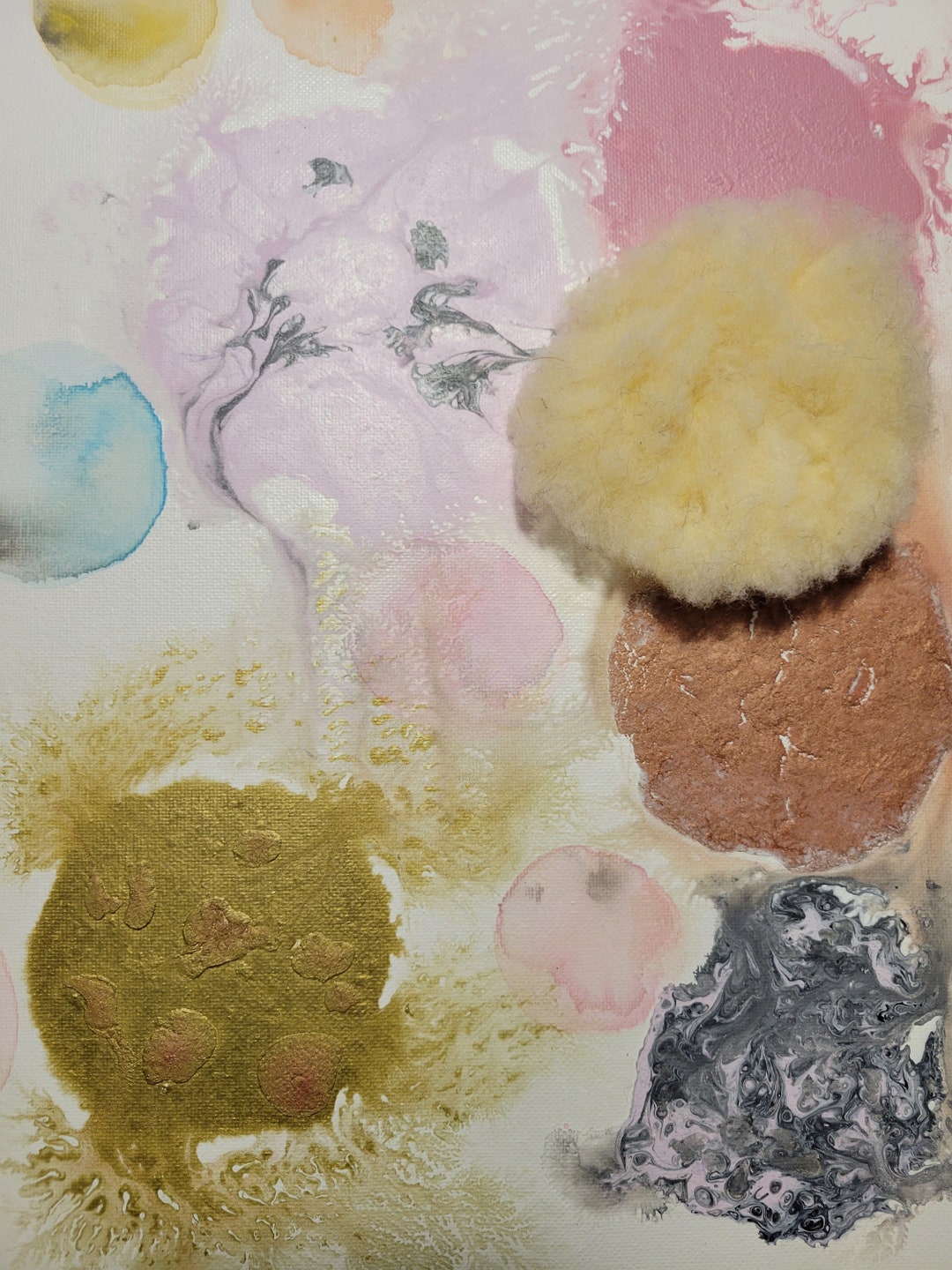 Funky Furry Wall Art - Abstract Wall Decor - Original Art - Etsy