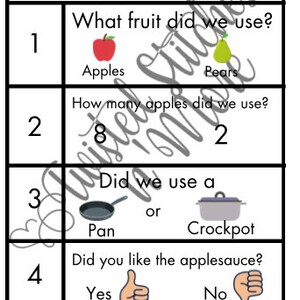 Applesauce Visual Recipe Digital Download - Etsy