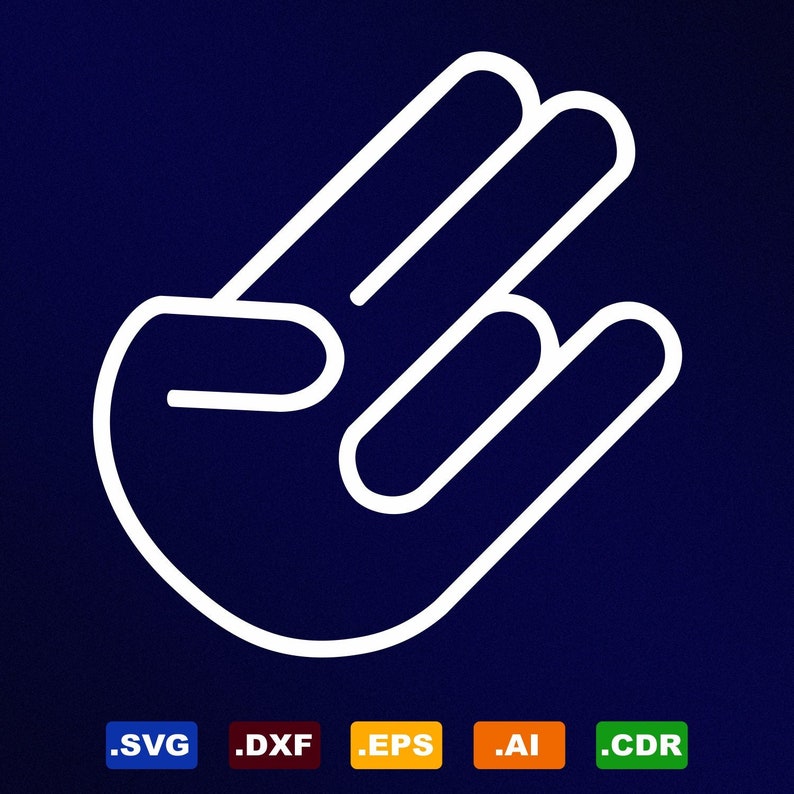 Shocker Hand Svg Dxf Eps Ai Cdr Vector Files For Etsy