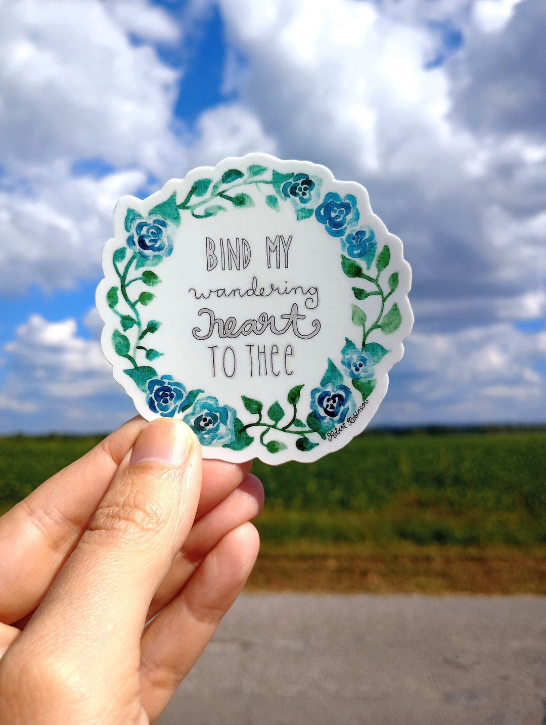 Christian Vinyl Sticker Bind My Wandering Heart to Thee Christian Vinyl ...