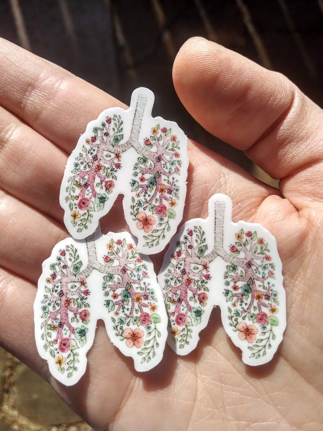 Lungs Sticker Minis Pulmonologist Sticker Respiratory Therapy Gift Lung ...