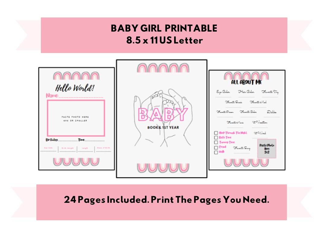 Baby Book Printable - Etsy