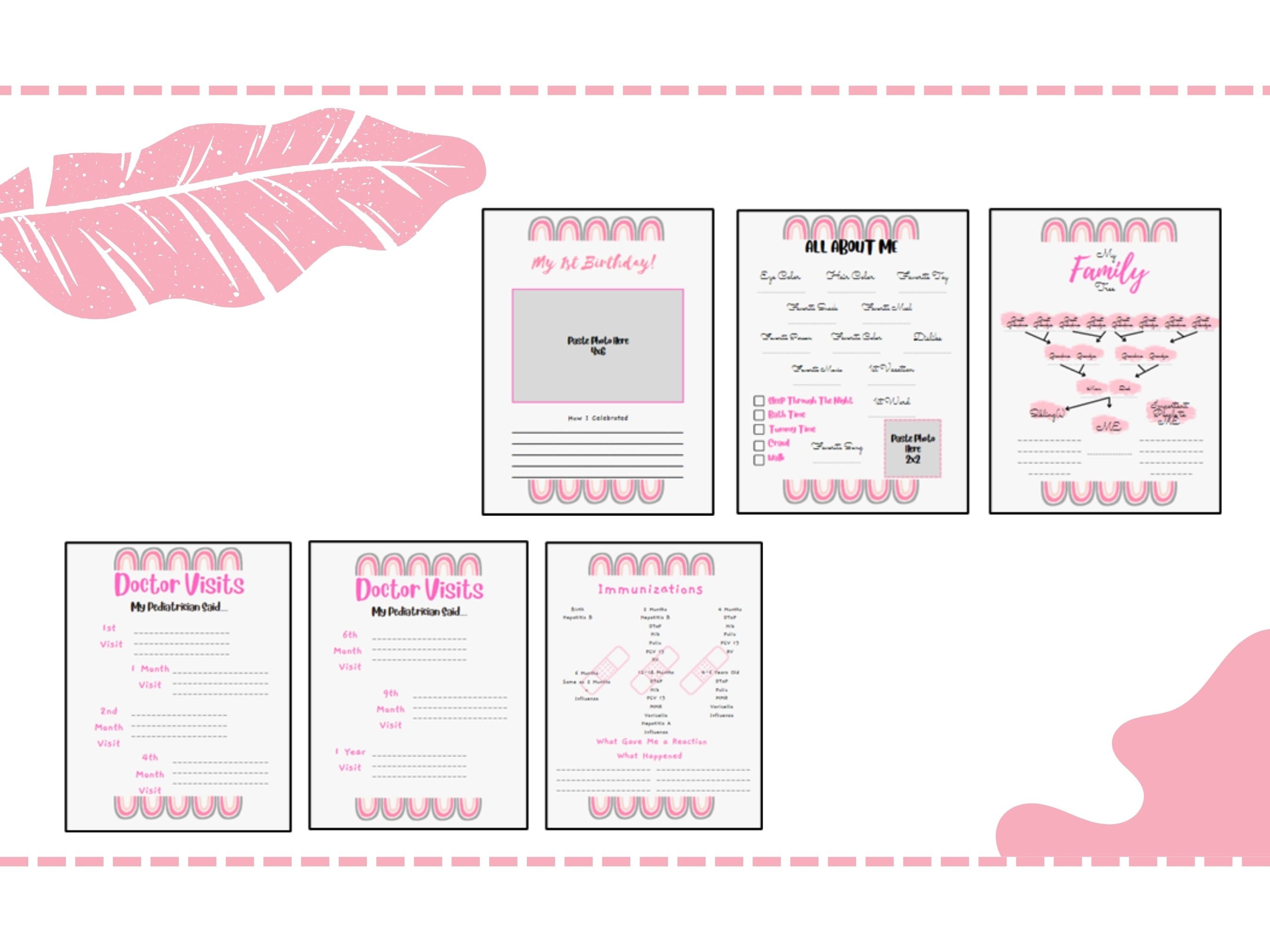 Baby Book Printable - Etsy