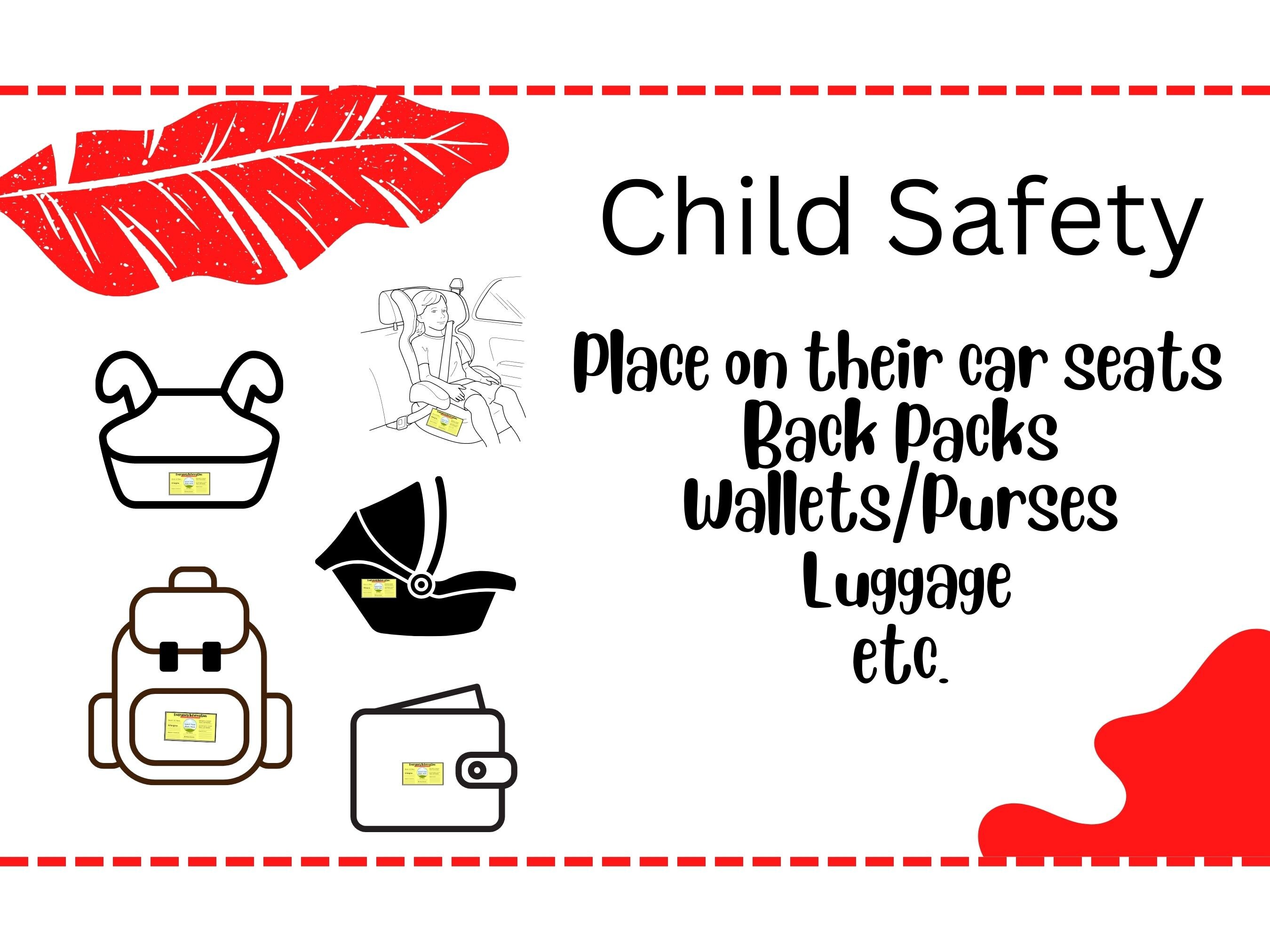 Emergency Information Printable Cards Set of 3 - Etsy
