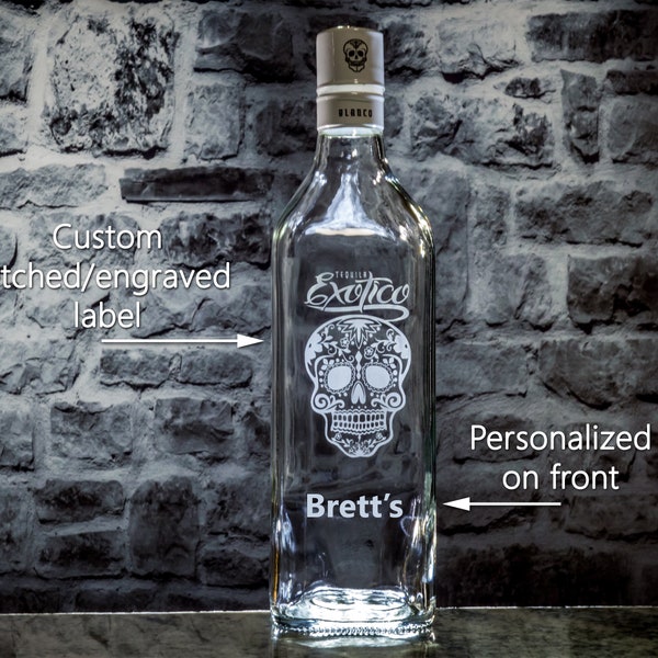 Skull Tequila Bottle - Etsy