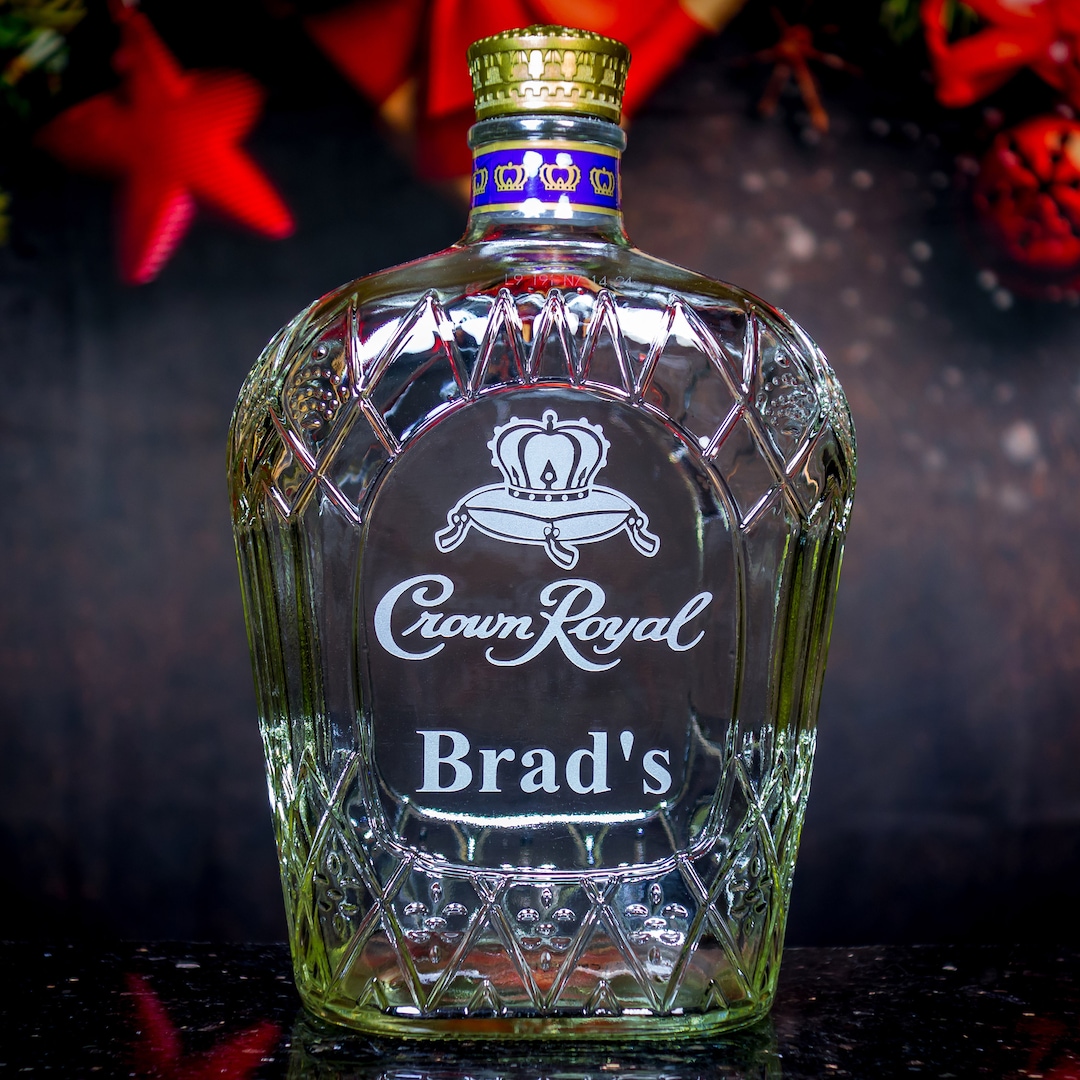 Engraved Crown Royal Bottle Decanter, Personalized Whisky Gift - Etsy