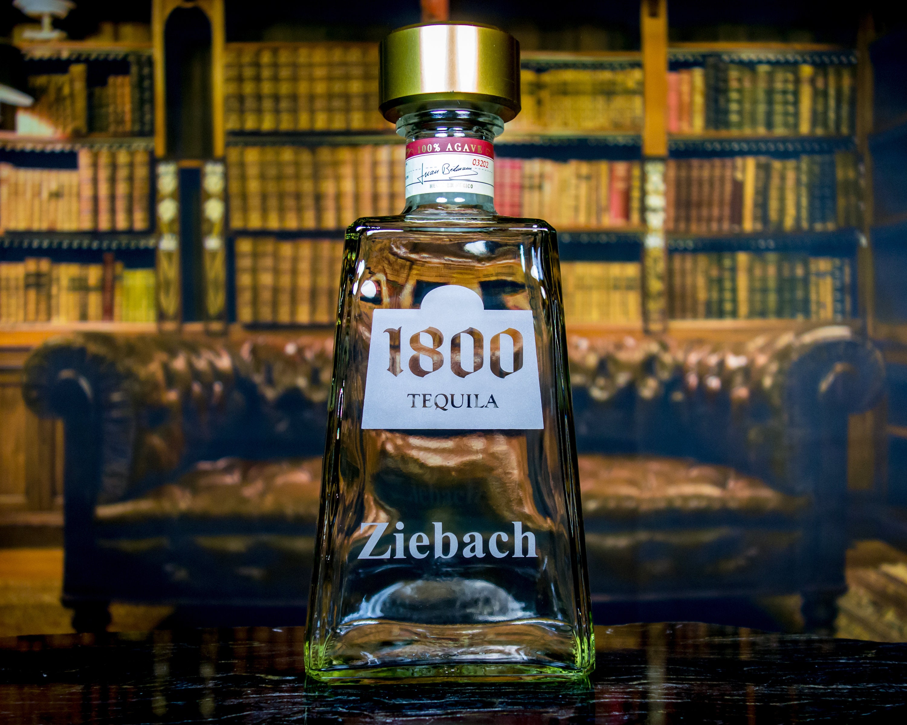 Custom Engraved 1800 Tequila Bottle, Personalized Gift (empty) - Etsy