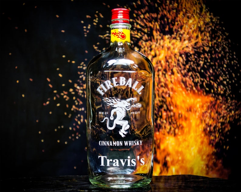Fireball Whisky / Whiskey Custom Engraved/etched Personalized | Etsy