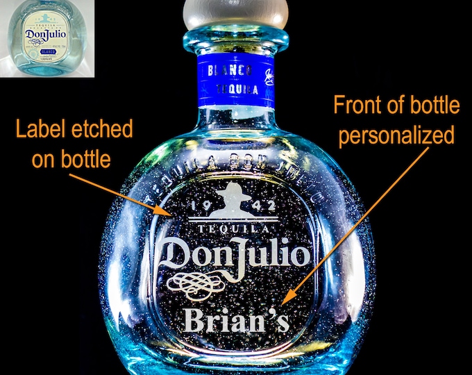 LARGE (1.75 L / Half Gallon) Don Julio Tequila Custom Engraved ...