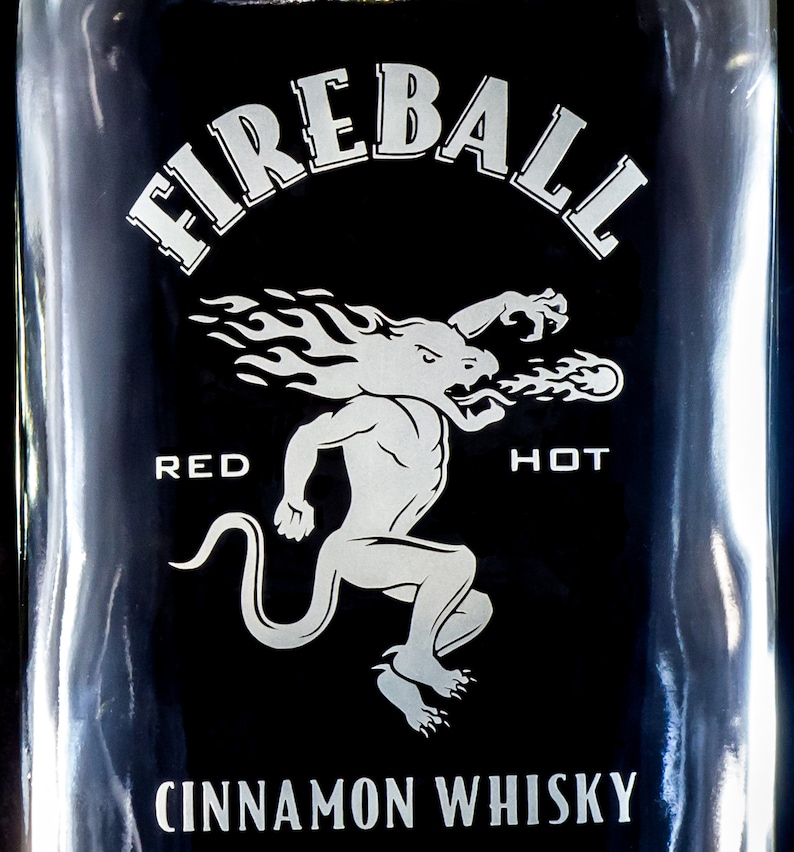 Custom Engraved Fireball Whisky Bottle, Personalized Gift (empty) - Etsy