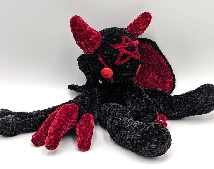 Velvet Soft Mutant Battle Demon / Satyr Ready to Ship Crochet Doll ...