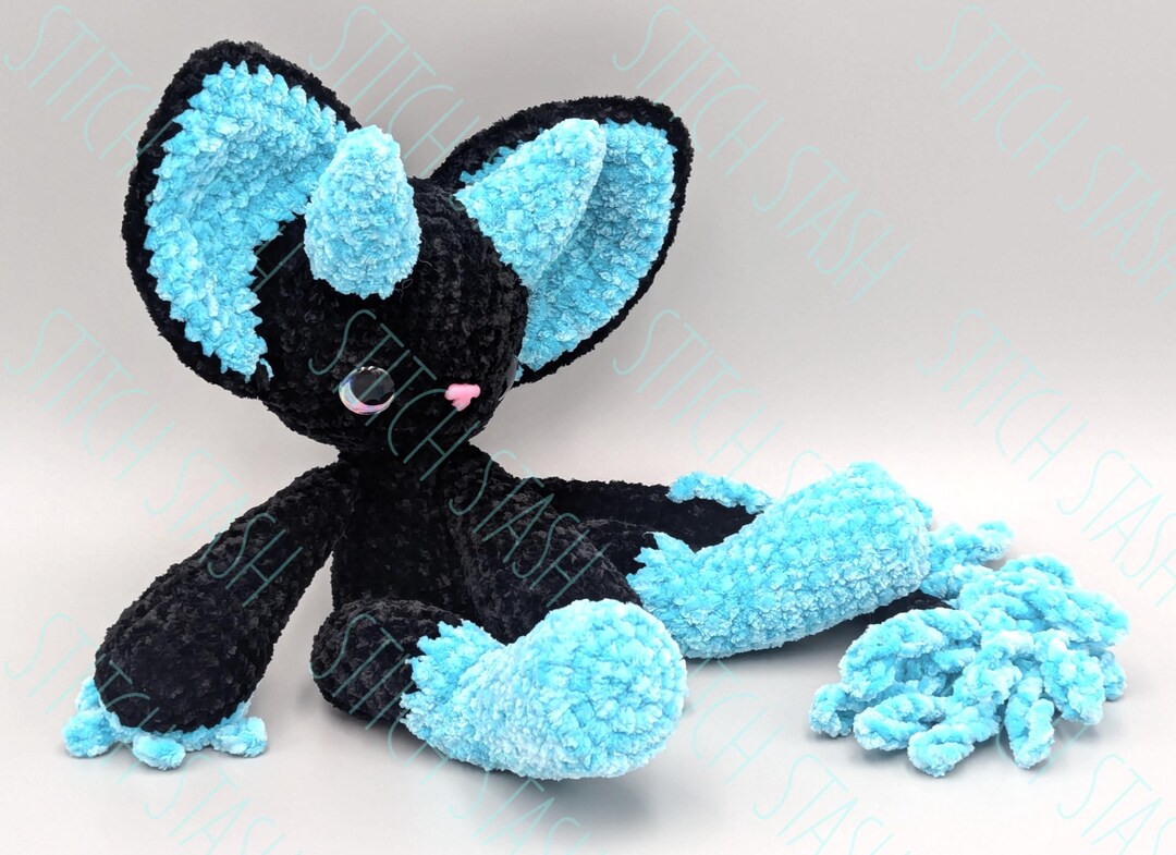 Black and Blue Demon Satyr Ready to Ship Crochet Doll / Plush - Etsy