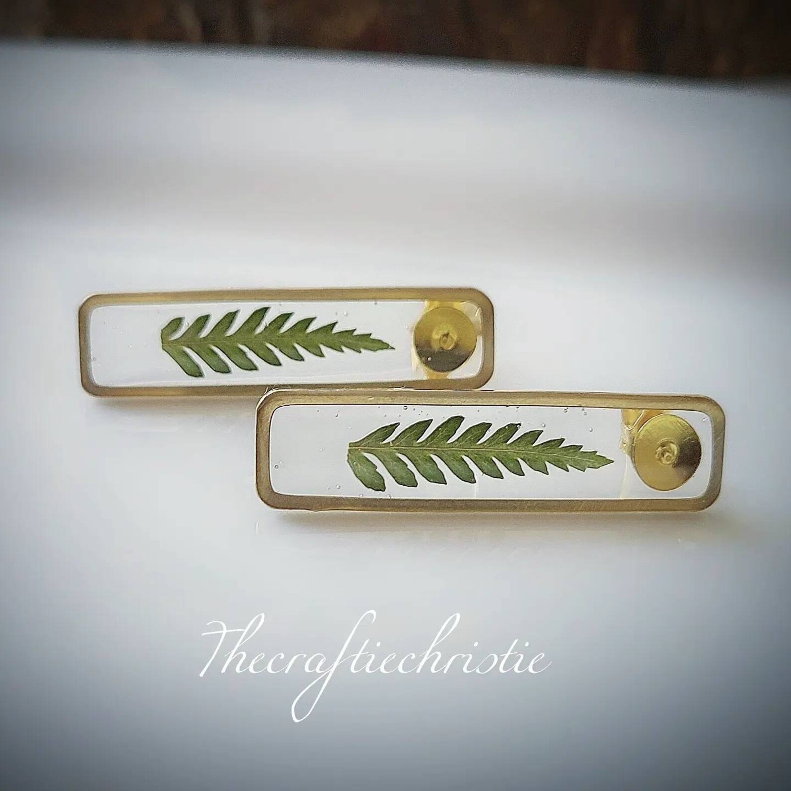 Fern Resin Necklacefern Resin Plant Necklacepressed Fern - Etsy