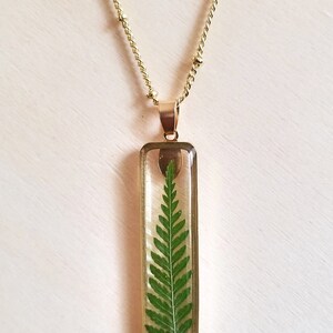 Fern Resin Necklace,fern Resin Plant Necklace,pressed Fern Necklace ...