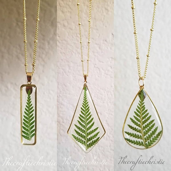 Fern Necklace - Etsy