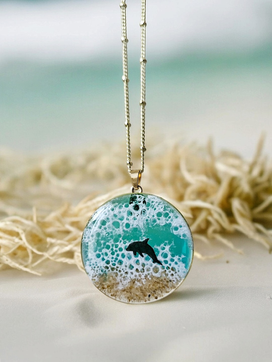 Ocean Jewelry,beach Jewelry,mermaid Necklace,beach Sand Jewelry,surfer ...