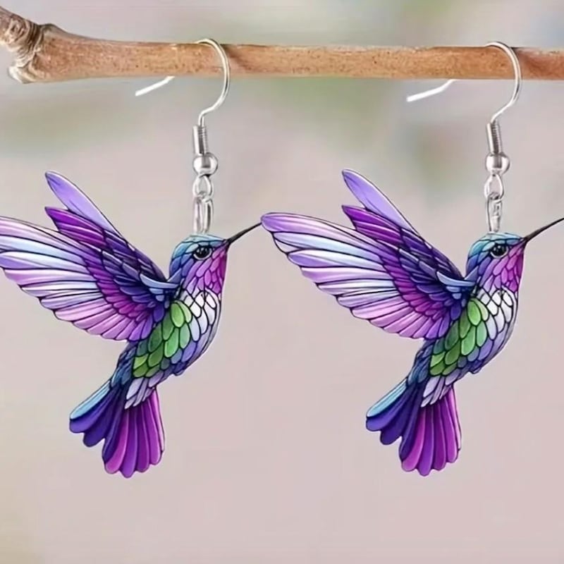 Hummingbird Earrings - Etsy