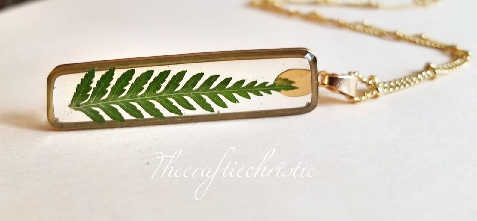 Fern Resin Necklacefern Resin Plant Necklacepressed Fern - Etsy