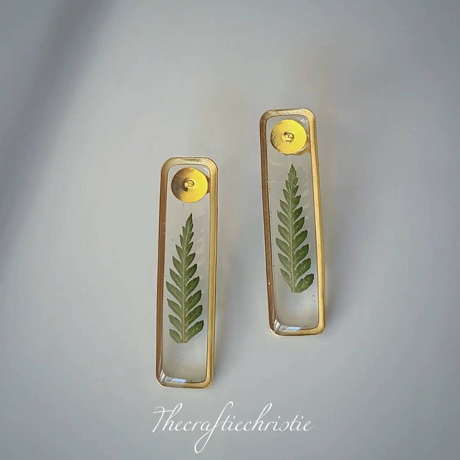 Fern Resin Necklacefern Resin Plant Necklacepressed Fern - Etsy