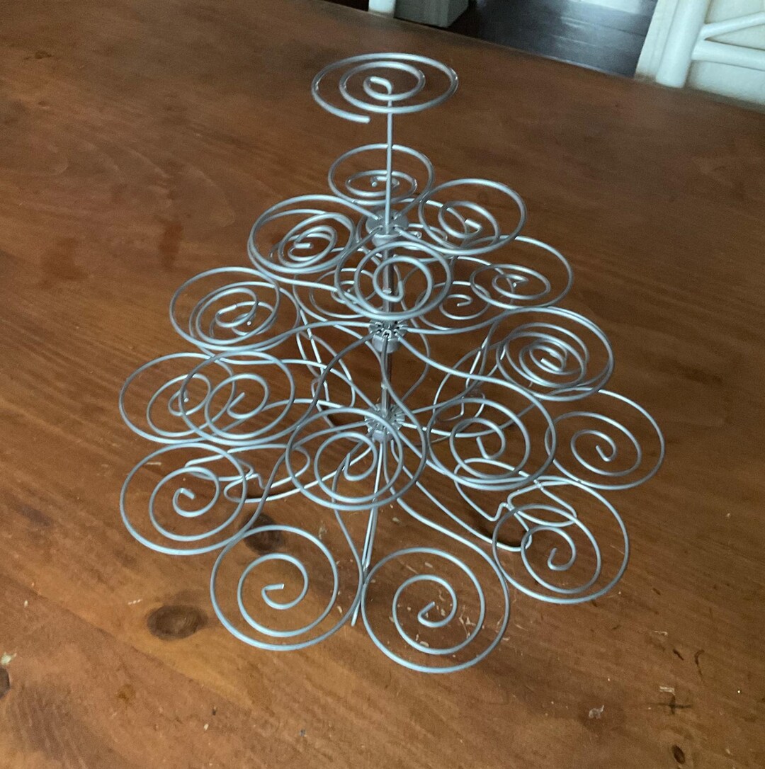 Wire Four-tier Cup Cake Rack, Disassembles, Vintage. Holds 23 Cakes - Etsy